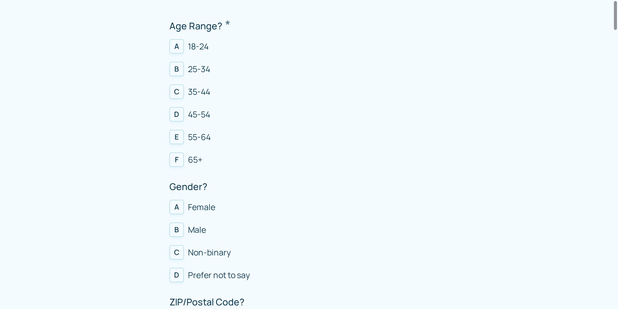 Acupuncture Service Awareness & Treatment Interest Survey Form