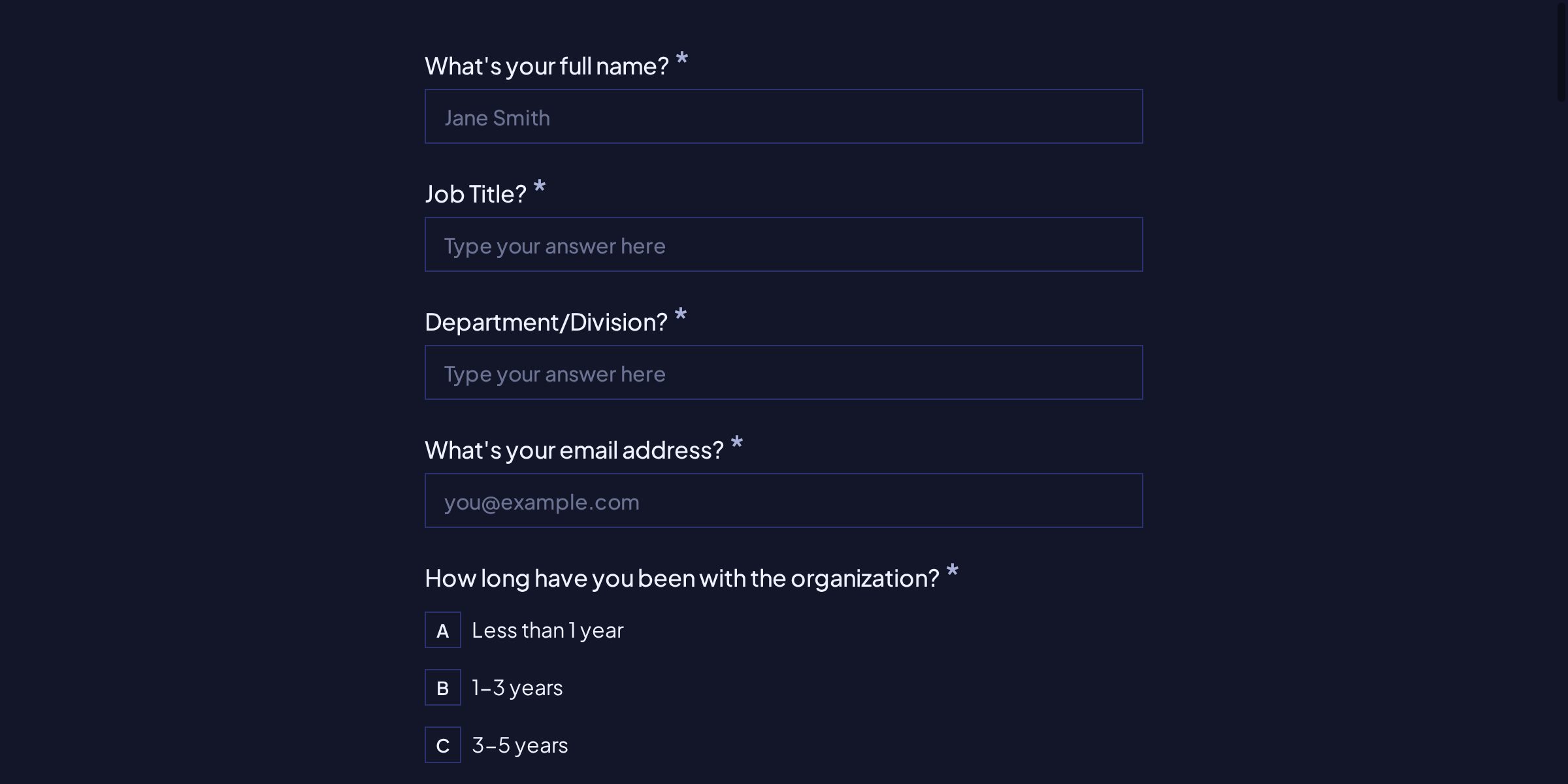 Corporate Rebranding Stakeholder Interview Form