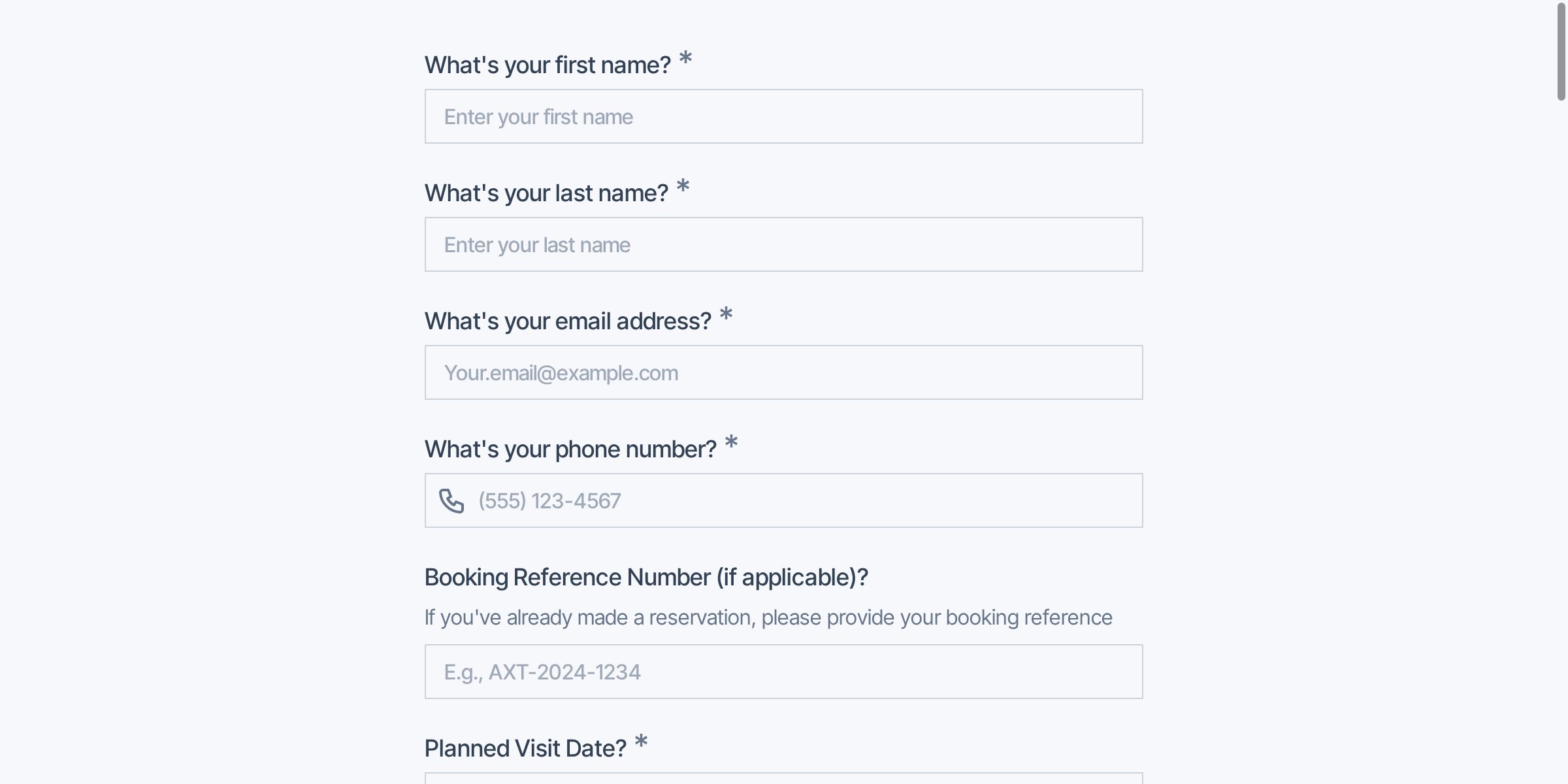 Accommodation Request Form for Axe Throwing Visits