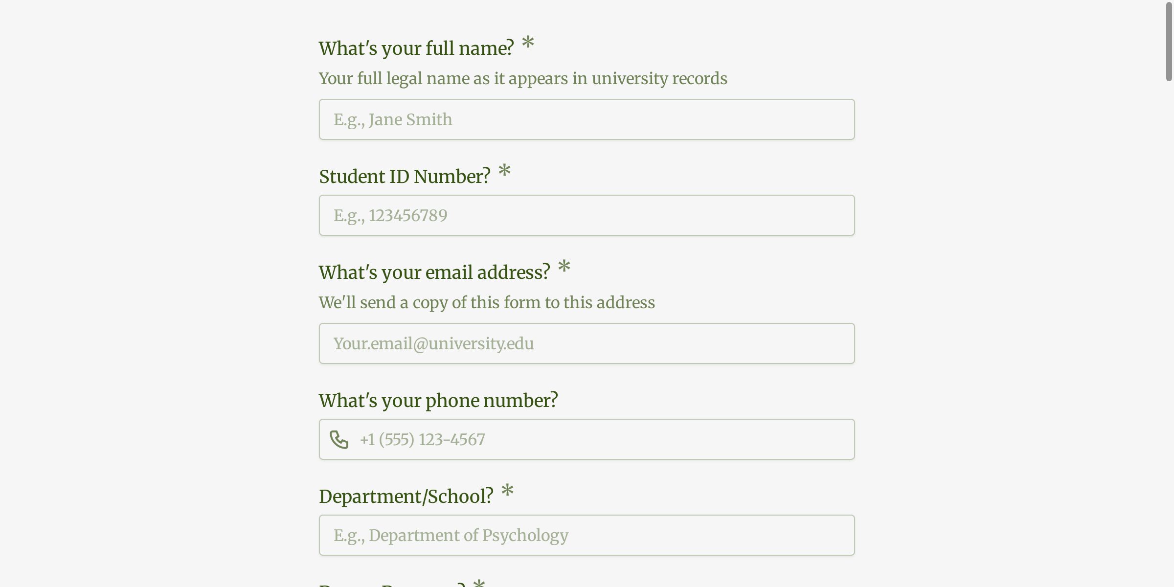 Academic Thesis Defense Recording Consent Form