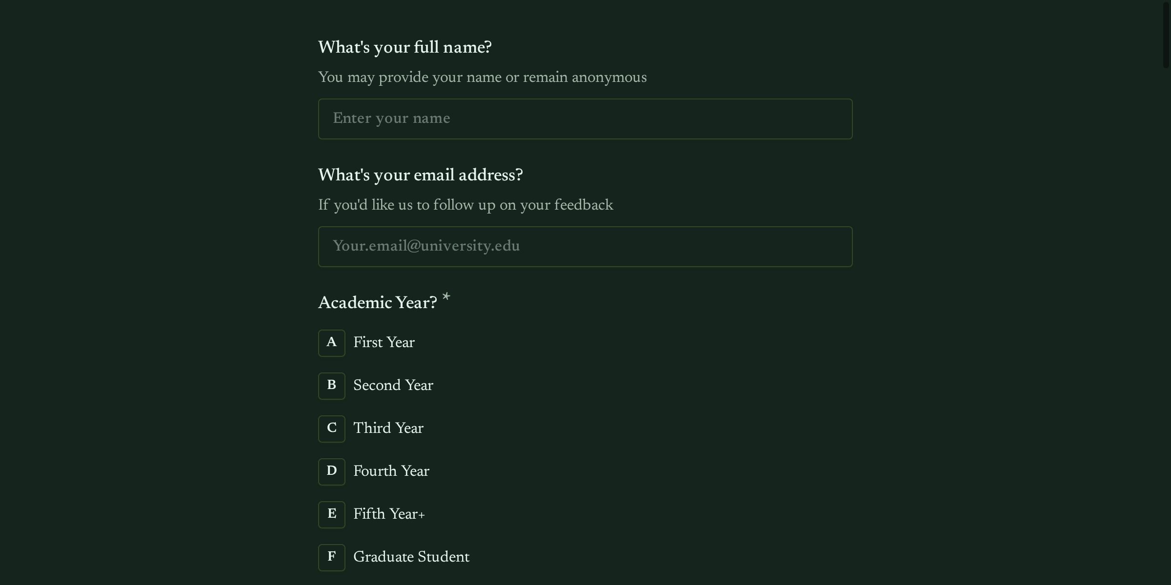 College Writing Center Satisfaction Survey