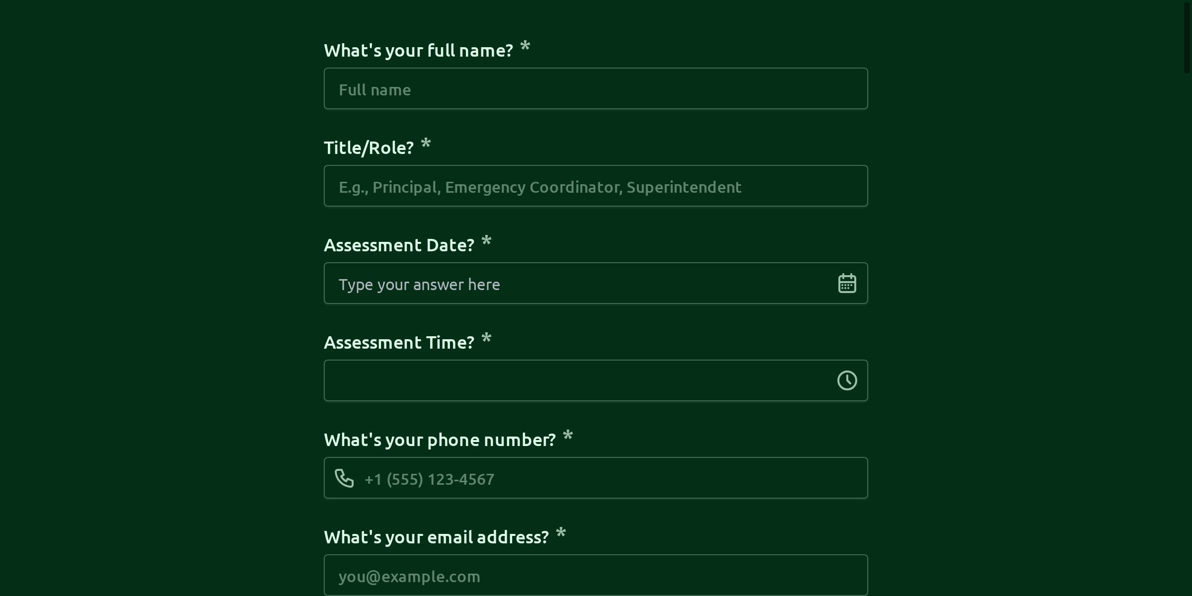 Campus Closure Decision & Continuity Form