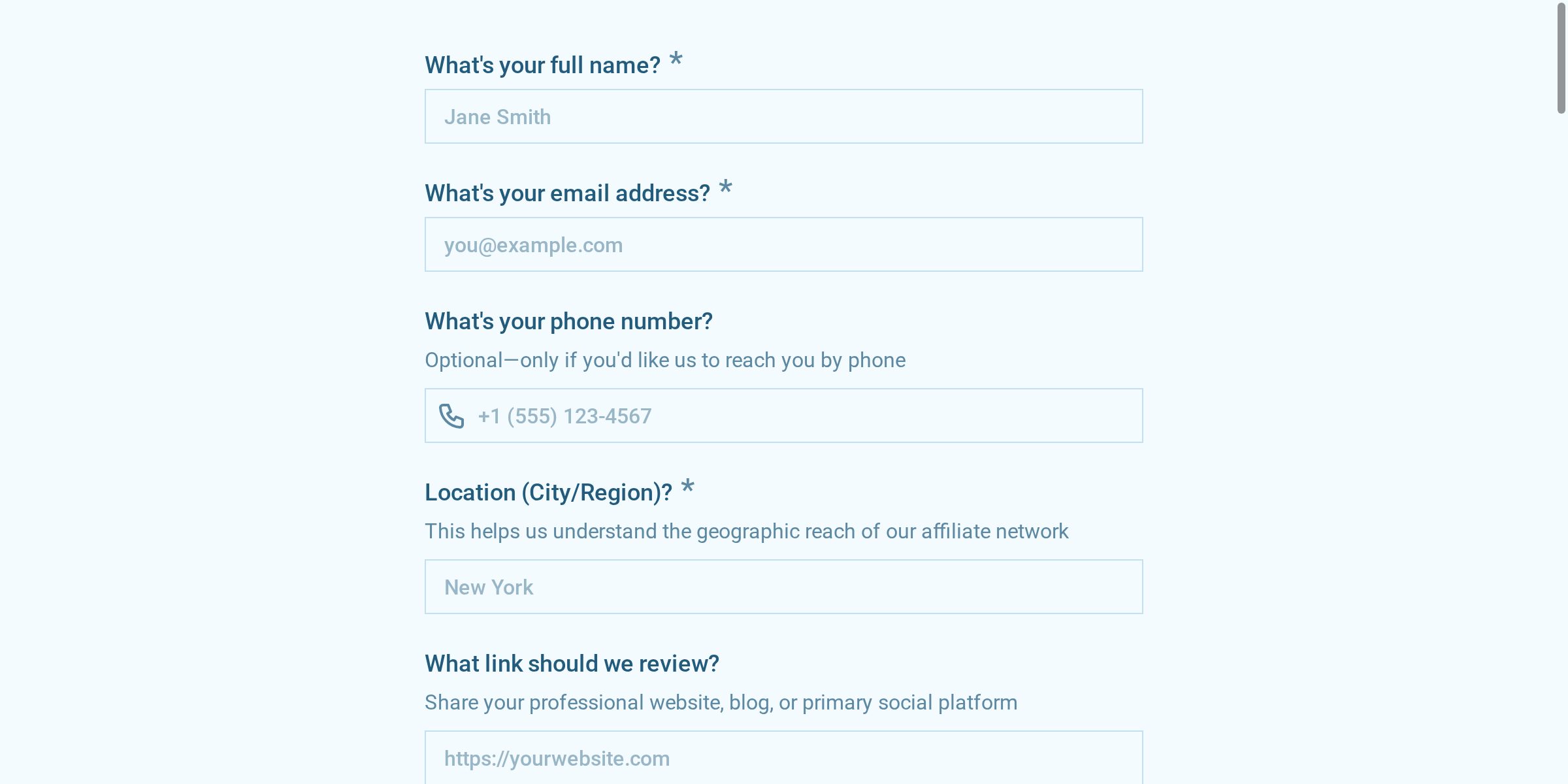 Demand Avoidance Support Affiliate Membership Application Form