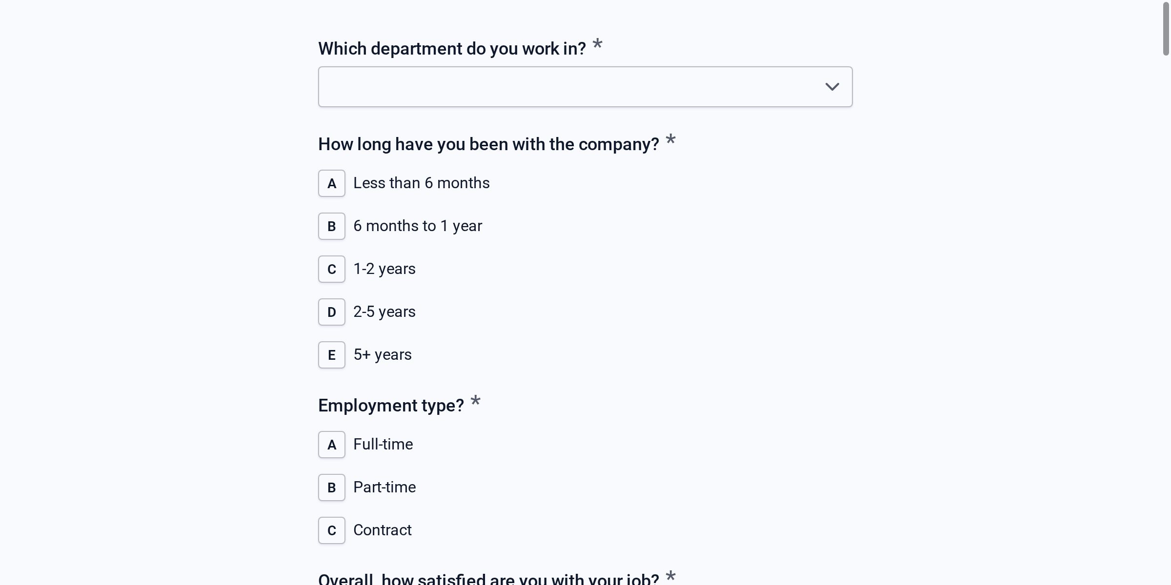 Annual Employee Engagement Satisfaction Survey