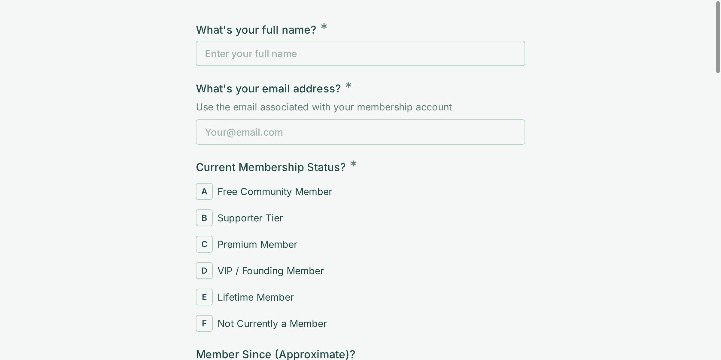 Archive Access Request Form
