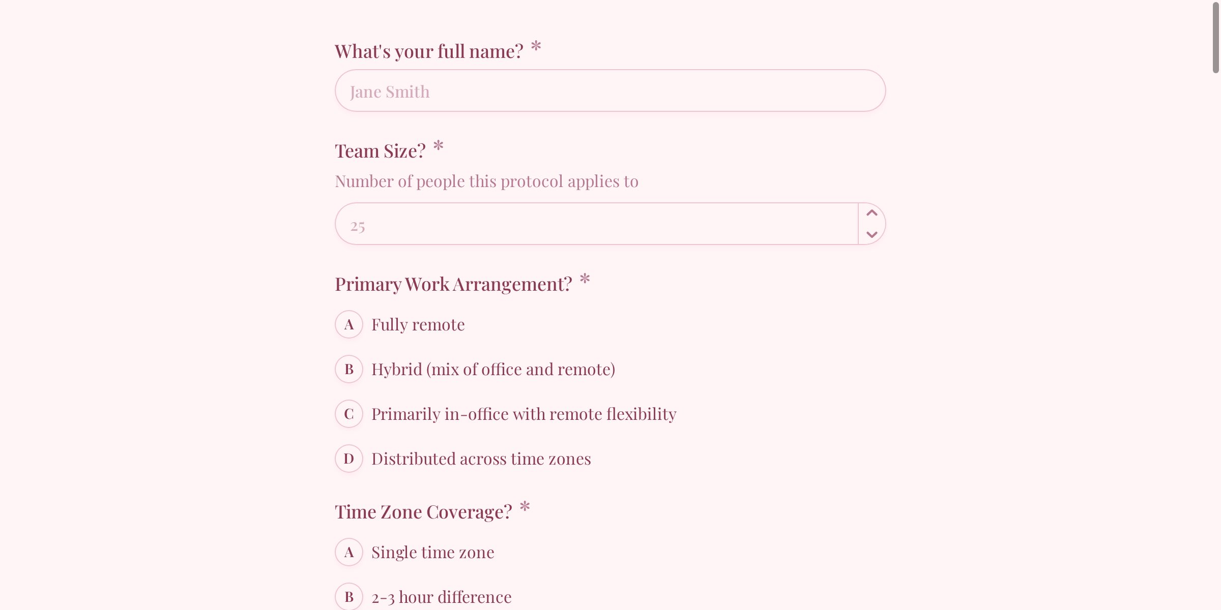 Hybrid Team Decision-Making Protocol Form